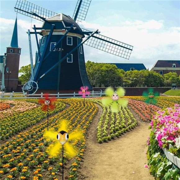Party Supplies | Garden Decor Pinwheels 5pack Colorful 3d Lovely Insect ...